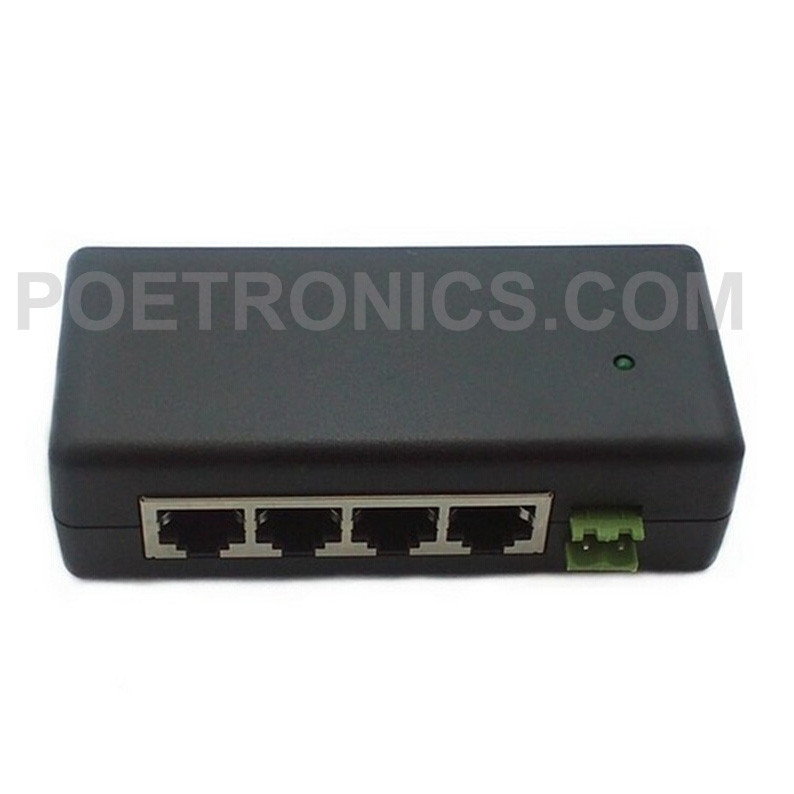 4 Port POE Injector, POE Adapter, POE Power Supply_POE-IJ804