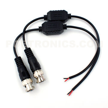 PVB-WB09 (400-600m) BNC Male to Pigtail Twisted-Pair Passive Video ...