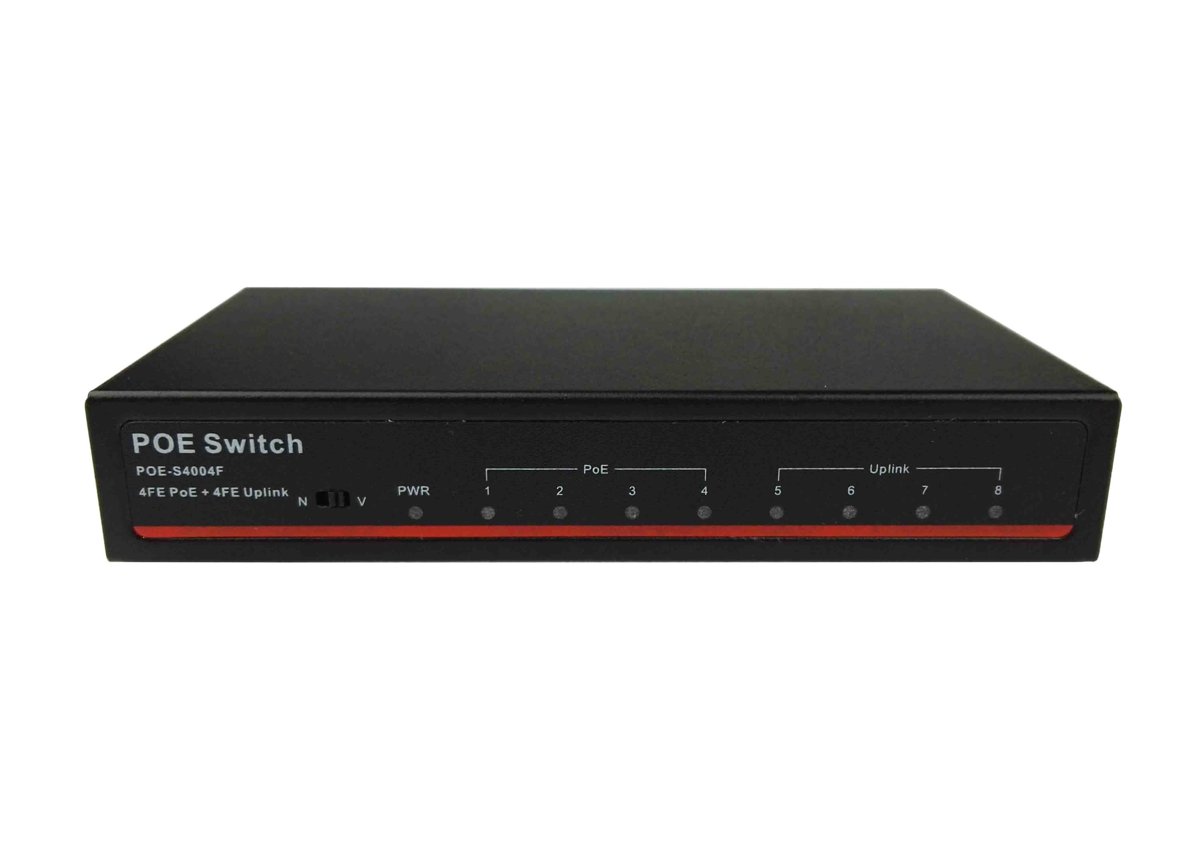 POE-S4004F(4FE+4FE)_4 Port 10/100Mbps IEEE802.3af/at PoE Switch with ...